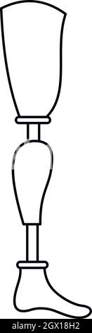 Prosthetic leg icon, outline style Stock Vector Image & Art - Alamy