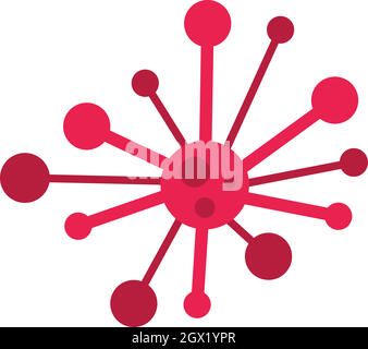 Bacterium round vector microbiology illustration made with bacteria ...
