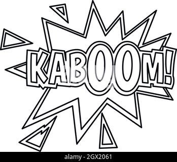 kaboom comic word Stock Vector Image & Art - Alamy