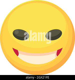 Cunning smiley icon, cartoon style Stock Vector Image & Art - Alamy