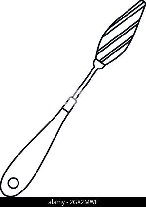 Putty knife scraper icon, outline style Stock Vector Image & Art - Alamy