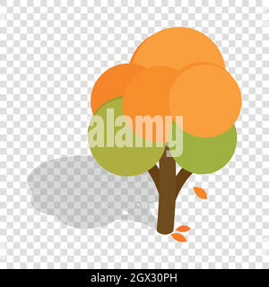 Tree autumn leaf icon, isometric style Stock Vector Image & Art - Alamy