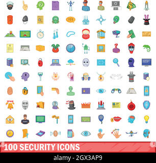 Secure connection icons set cartoon vector. Secure sockets layer certificate. Modern internet ...