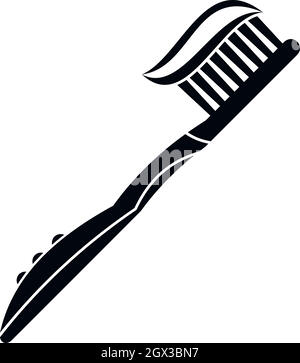 Toothbrush Simple vector icon Stock Vector Image & Art - Alamy