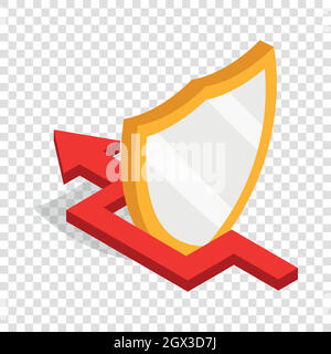 isometric shield protection Stock Vector Image & Art - Alamy