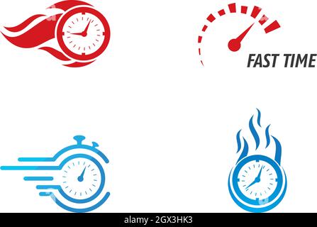 Fast Time logo vector template Stock Vector Image & Art - Alamy