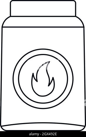 Matches box icon outline vector. Cigar tobacco. Pack health Stock ...