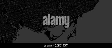 Downtown vector map of Toronto, Canada. This printable map of Toronto ...