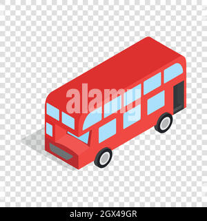 English bus icon isometric vector. London cab. Old tour Stock Vector ...