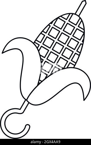 BBQ Grill line icon, Summer concept, barbecue sign on white background ...