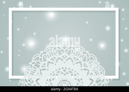 Gray background with mandala patterns illustration Stock Vector Image ...