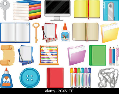 cartoon pencil stationary object Stock Vector Image & Art - Alamy