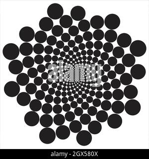 Colorful vector illustration of Fibonacci spiral. Golden ratio Stock ...