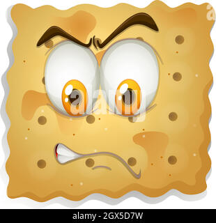 Cracker with angry face illustration Stock Vector Image & Art - Alamy