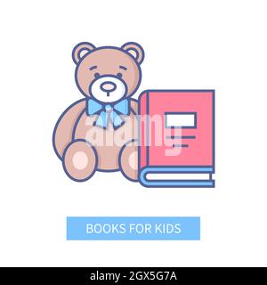 Bedtime story icon, cartoon style Stock Vector Image & Art - Alamy