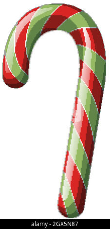 One piece of candy on white background illustration Stock Vector Image ...