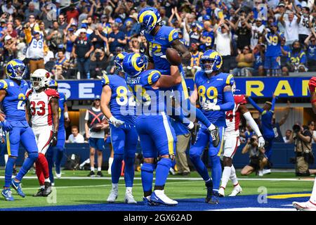 Los Angeles Rams offensive guard Austin Corbett (63) during an NFL ...