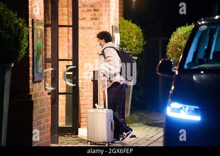 Hamburg, Germany. 04th Oct, 2021. Soccer: National team, Serge Gnabry ...