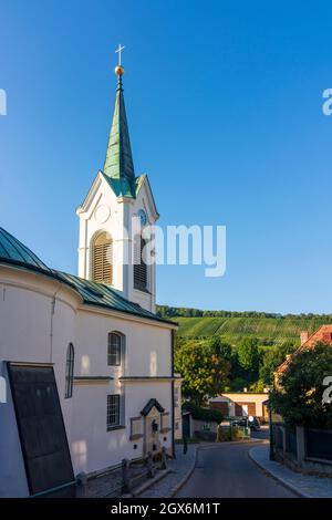 Wien, Vienna: church Neustift am Walde, vineyard in 19. Döbling, Wien ...