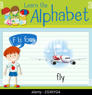 Flashcard letter A is for aeroplane Stock Vector Image & Art - Alamy