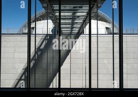 View of the Sphere Building from the Saban Building at the Academy ...