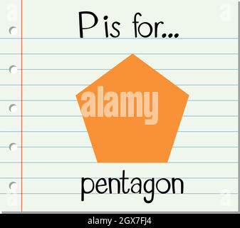 Flashcard letter P is for pentagon Stock Vector Image & Art - Alamy