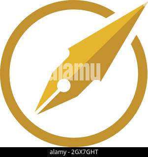 Pen Sign Logo template Vector illustration Stock Vector Image & Art - Alamy