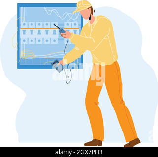 Electric power tester. Cartoon voltage measure tool Stock Vector Image ...