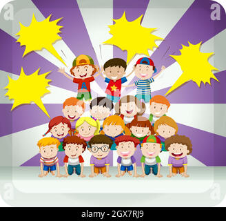 Children doing human pyramid Stock Vector Image & Art - Alamy