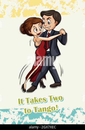 Takes two to tango illustration Stock Vector Image & Art - Alamy
