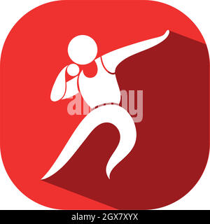 shot put sport and recreation icon set,vector and illustration Stock ...