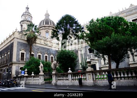 Cattedrale di Sant'Agata at the Piazza del Duomo in Catania, Italy ...