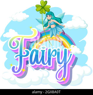 Fairy logos on white background illustration Stock Vector Image & Art ...