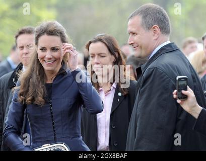 Catherine (Kate) Middleton with police bodyguards Sergeant Emma Probert ...