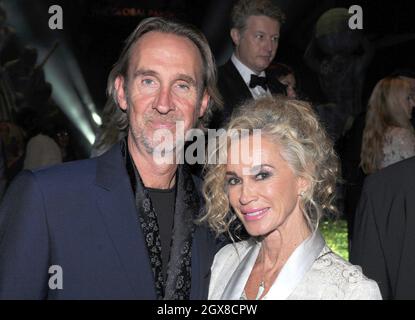 Mike Rutherford of Genesis and his wife Angie attend the world wide ...