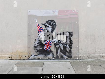 Graffiti artist Banksy is believed to be behind a new painting which ...