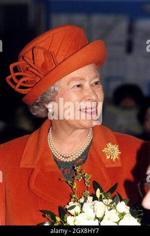 The Queen in Barrow in Furness, Cumbria today (Friday) where she named ...