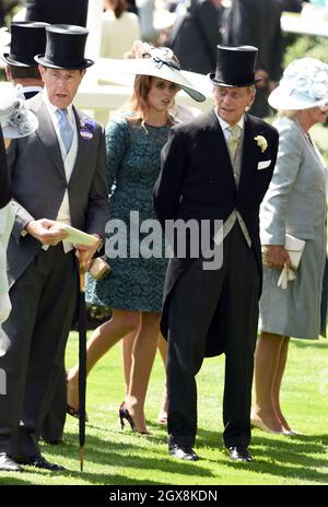 The Duke and Duchess of Edinburgh on day three of Royal Ascot at Ascot ...