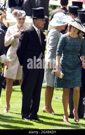 The Duke and Duchess of Edinburgh on day three of Royal Ascot at Ascot ...