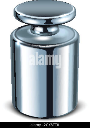 Vector 3d Realistic Metal Calibration Laboratory Weight Different Sizes ...