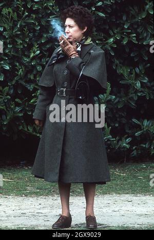 Princess Margaret smoking at Windsor smoking Stock Photo - Alamy