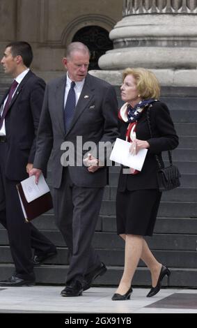 US Ambassador William Farish and his wife Sarah arrive at the Odeon ...