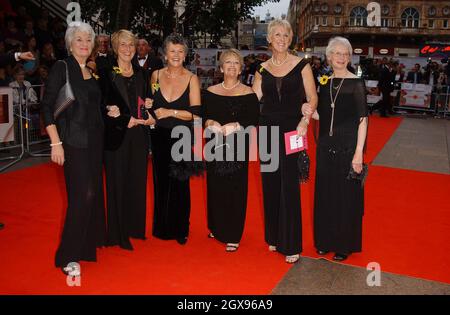 The original calender girls at the premiere of Calendar Girls on ...
