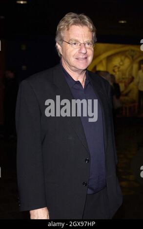 Jerry Springer at the premiere of Citizen Verdict in London Stock Photo ...