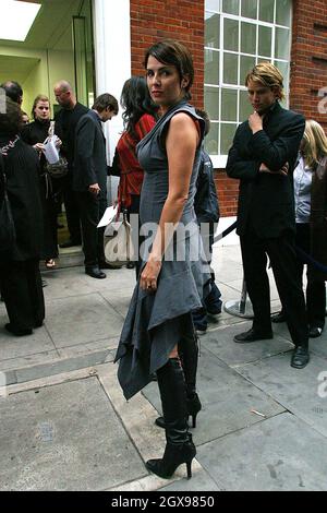 Sadie Frost at Damien Hurst exhibition at the White Cube Stock Photo ...
