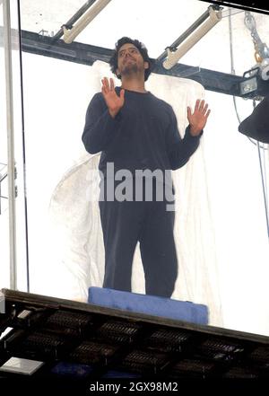 David Blaine in the glass box for his latest stunt spending 44 days ...