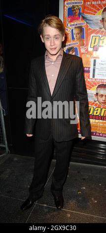 Macaulay Culkin at the British premiere of Party Monster Stock Photo ...