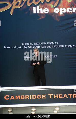 Jerry Springer outside the Cambridge Theatre, where the play (jerry ...