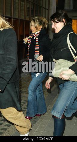 Rachel Stevens arriving at BBC Radio 1 in London Stock Photo - Alamy