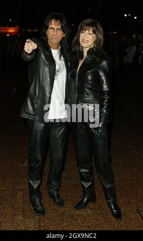 Alice Cooper and partner pictured attending the Lord of The Rings ...